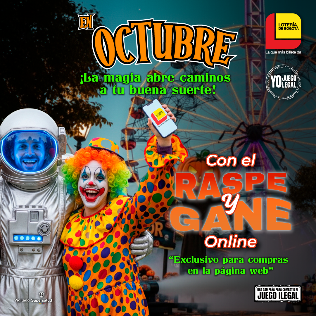En octubre juega, raspa y gana con la magia de la Lotería de Bogotá ...