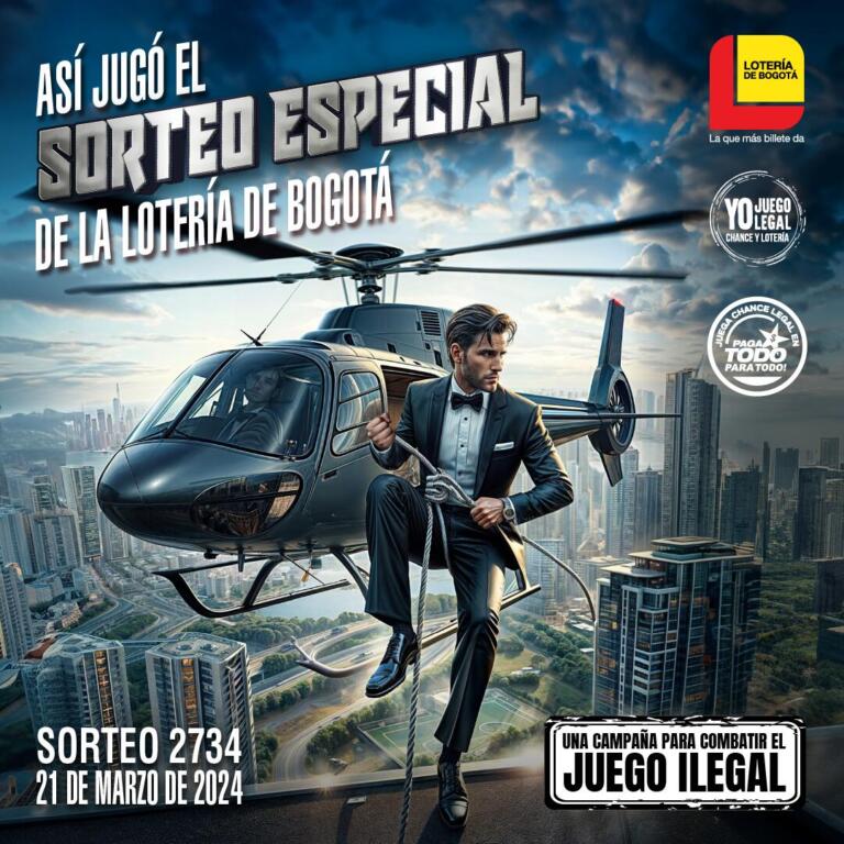 Resultados Sorteo Especial 2734 del 21 de marzo de 2024